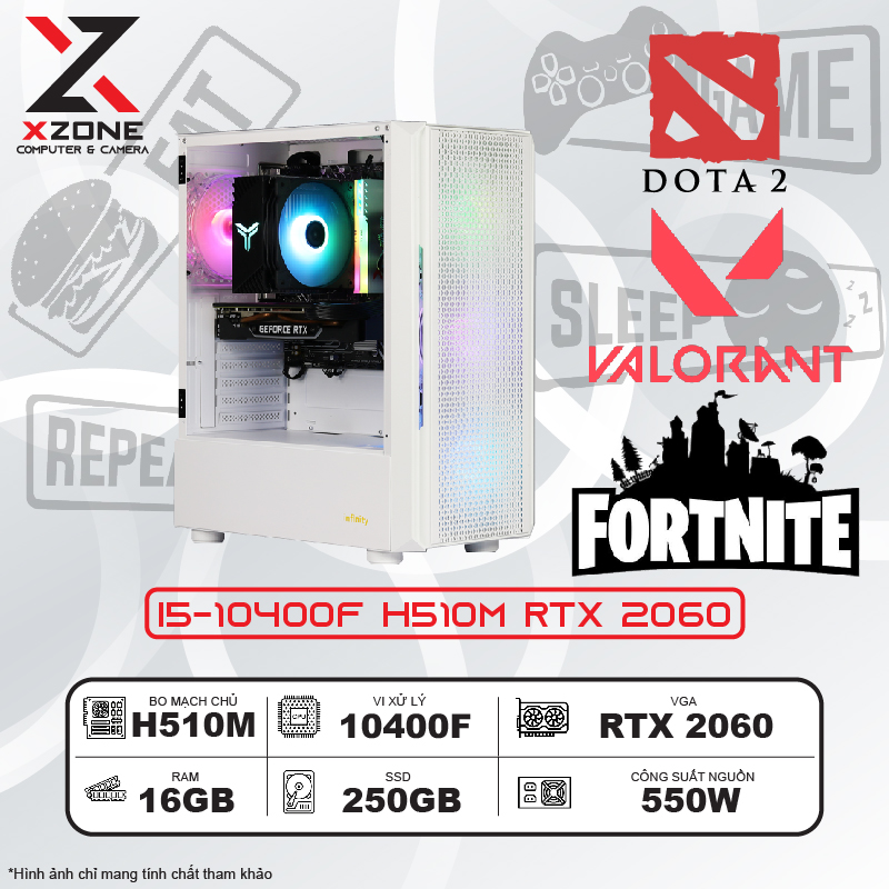 BỘ PC I5 10400F H510M RTX 2060 Giá Tốt Tại XZONE
